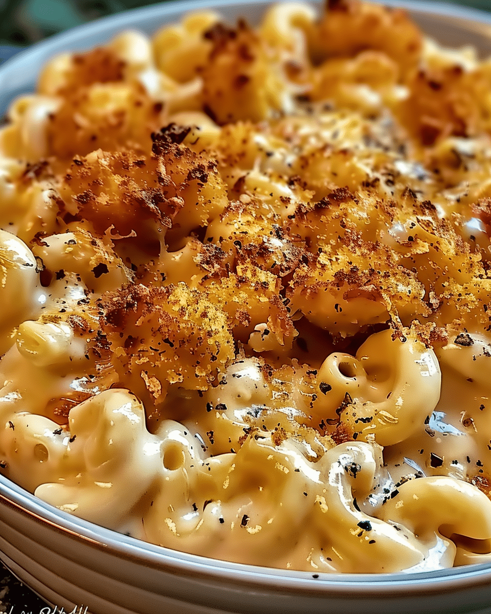 Creamy Honey Pepper Chicken Mac and Cheese Delight | Cooked By Lina