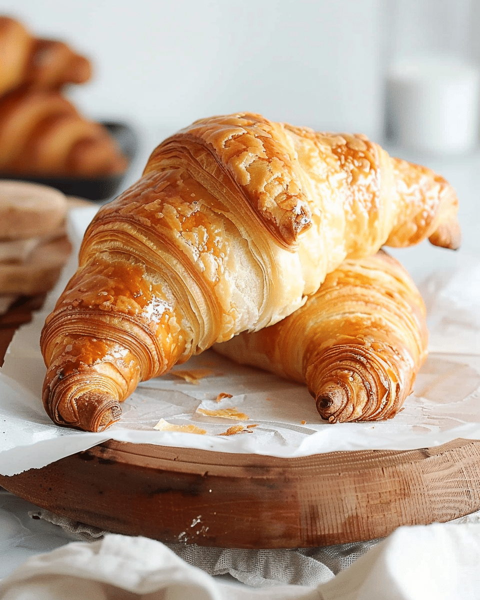 Homemade Flaky Croissants Recipe | Cooked By Lina