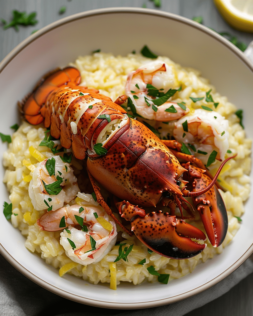 Lemon Butter Lobster Risotto | Cooked By Lina