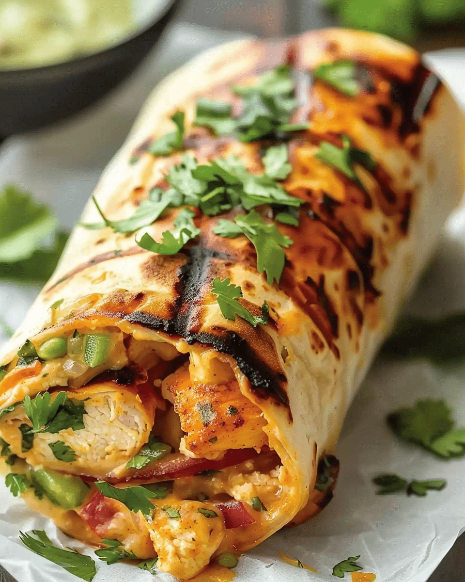Chipotle Ranch Grilled Chicken Burrito | Cooked By Lina