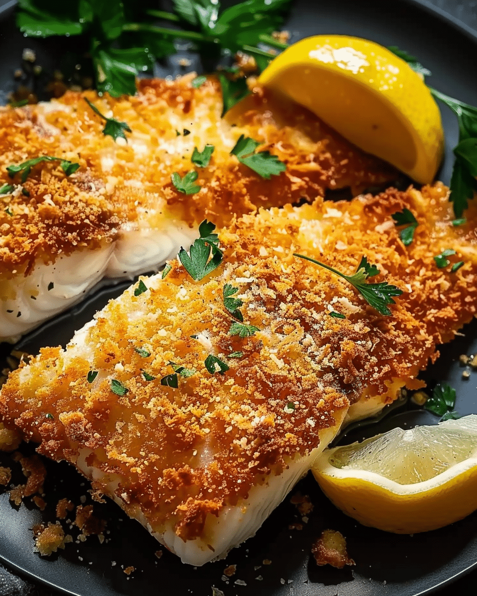 Crispy Parmesan Crusted Fish | Cooked By Lina
