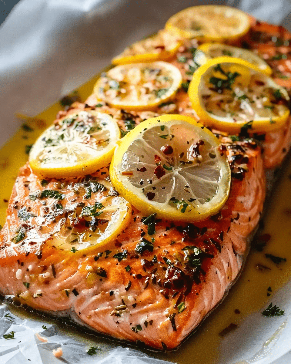 Garlic Butter Lemon Salmon | Cooked By Lina