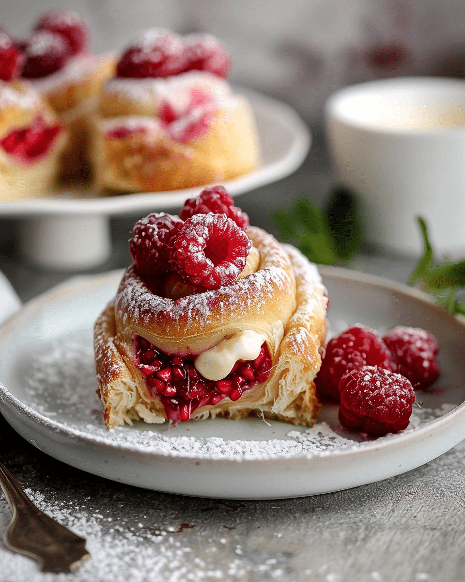Raspberry Lemon Sweet Rolls | Cooked By Lina