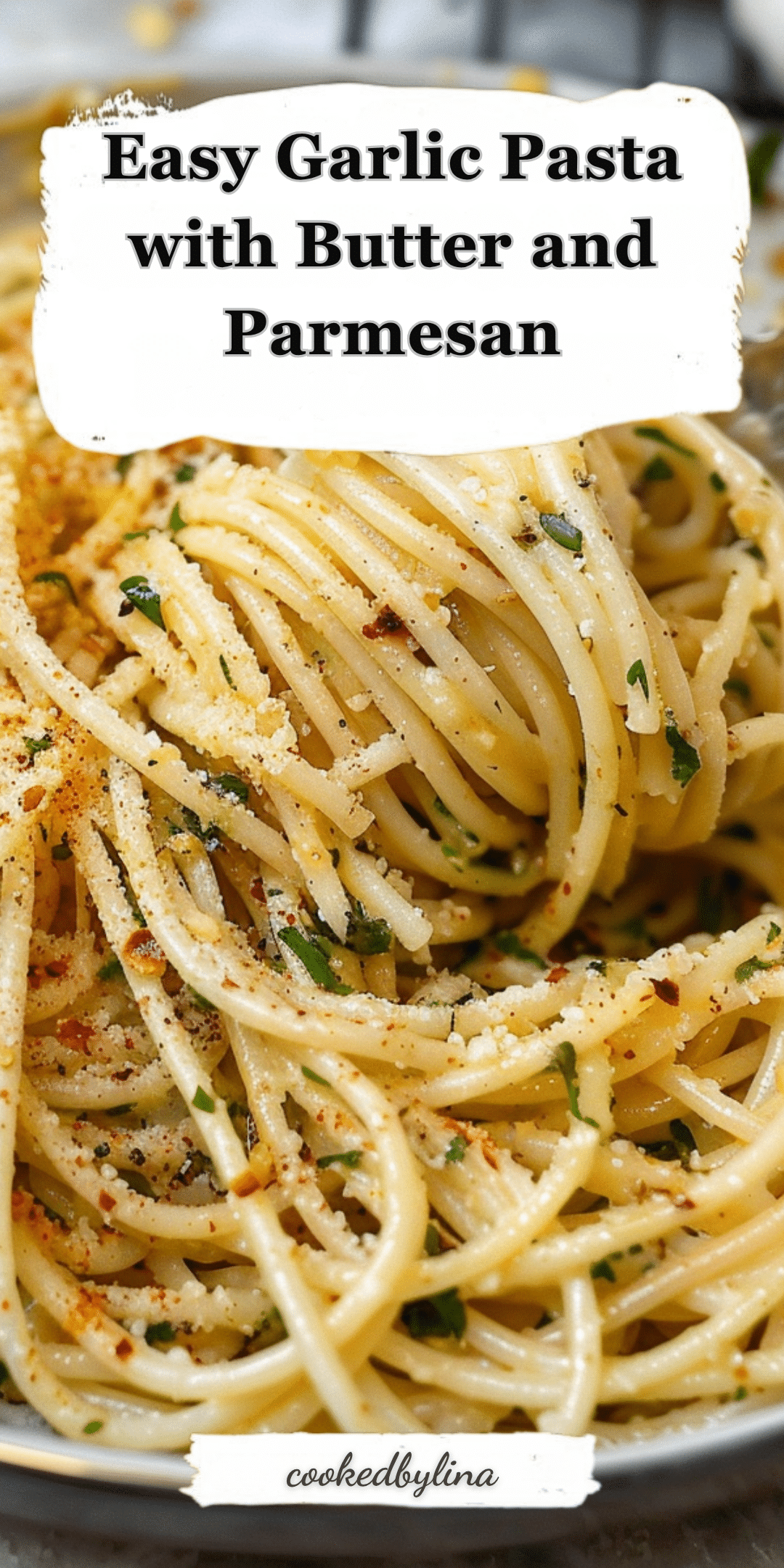 Garlic Butter Pasta | Cooked By Lina