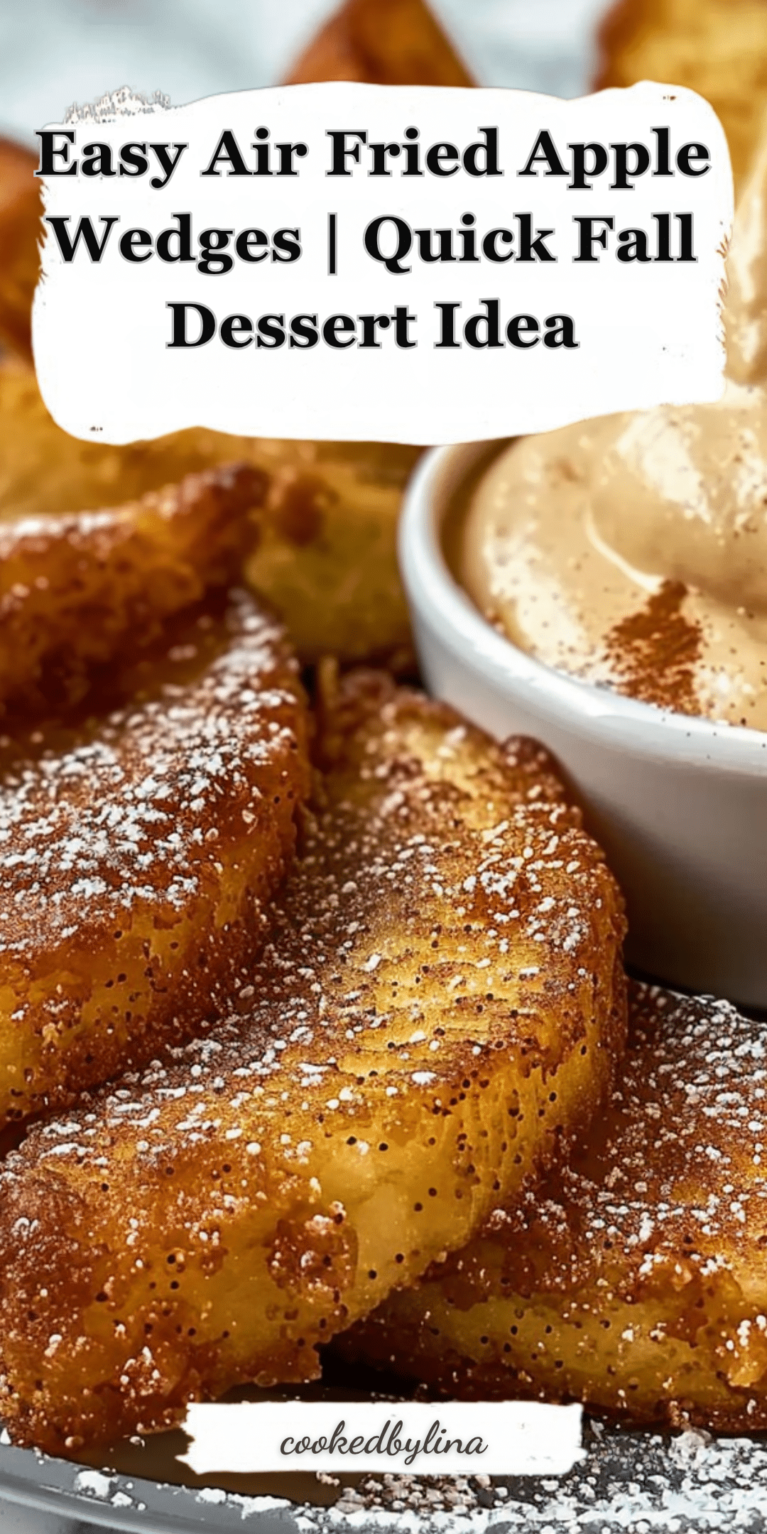 Air Fried Apple Wedges with Caramel Whipped Cream Dipping Sauce ...