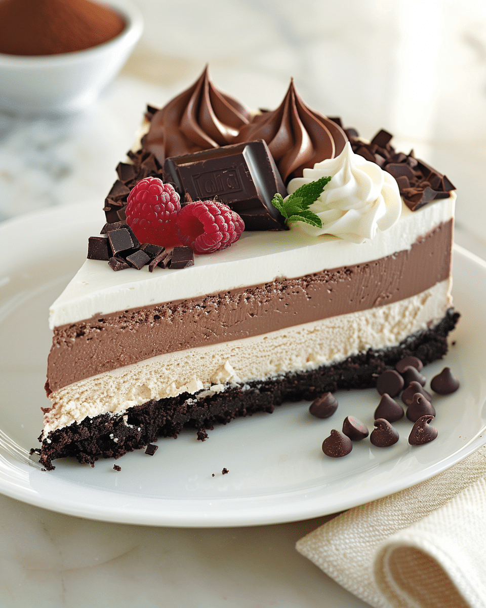 Triple Chocolate Mousse Torte | Cooked By Lina