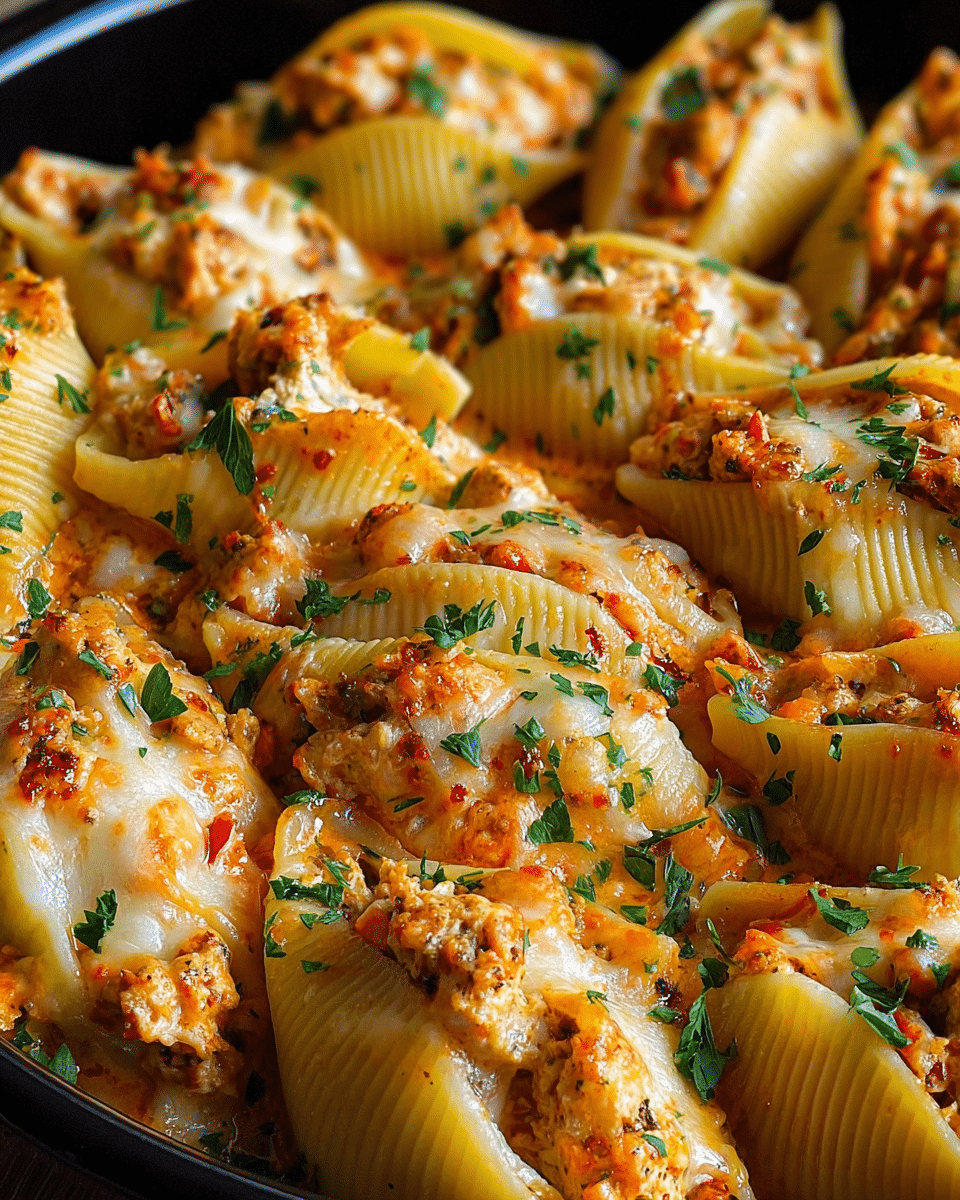 Creamy Cajun Chicken Stuffed Shells | Cooked By Lina