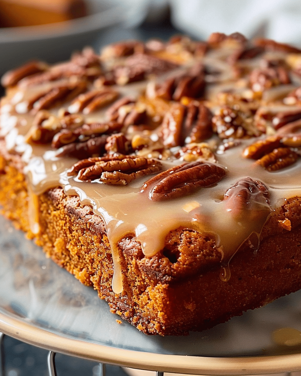 Sweet Potato Honey Bun Cake with Pecans | Cooked By Lina
