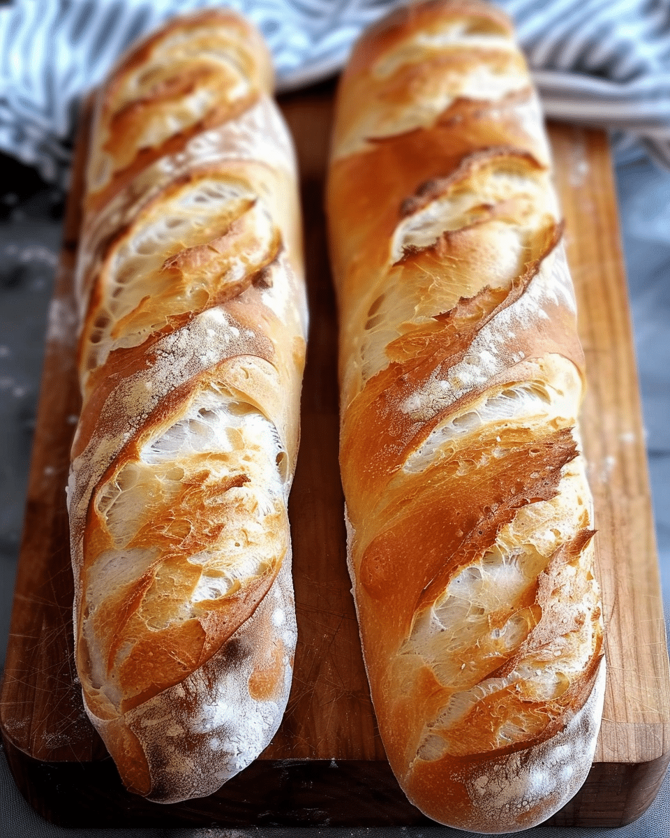 Easy French Baguette Bread | Cooked By Lina