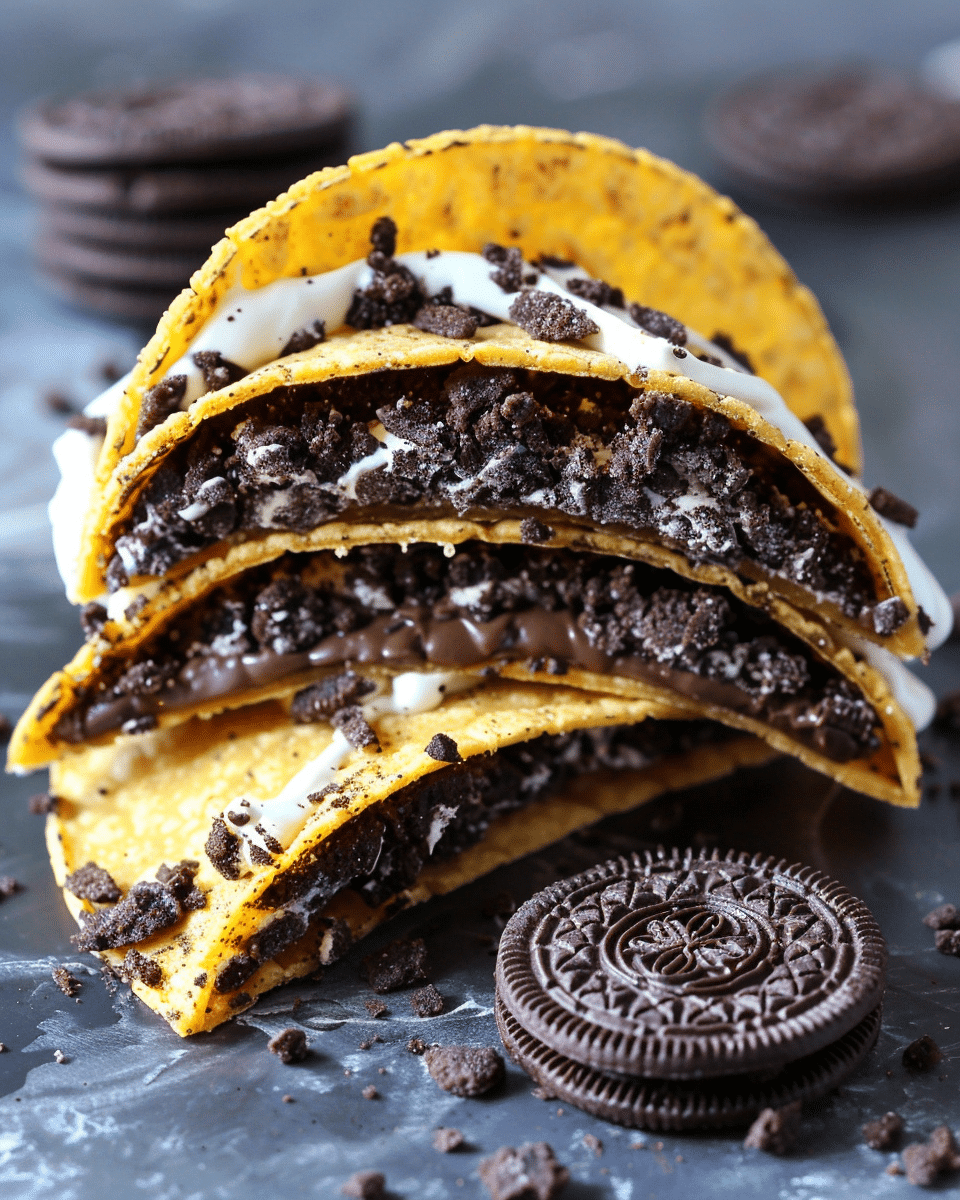 Oreo Dream Tacos | Cooked By Lina