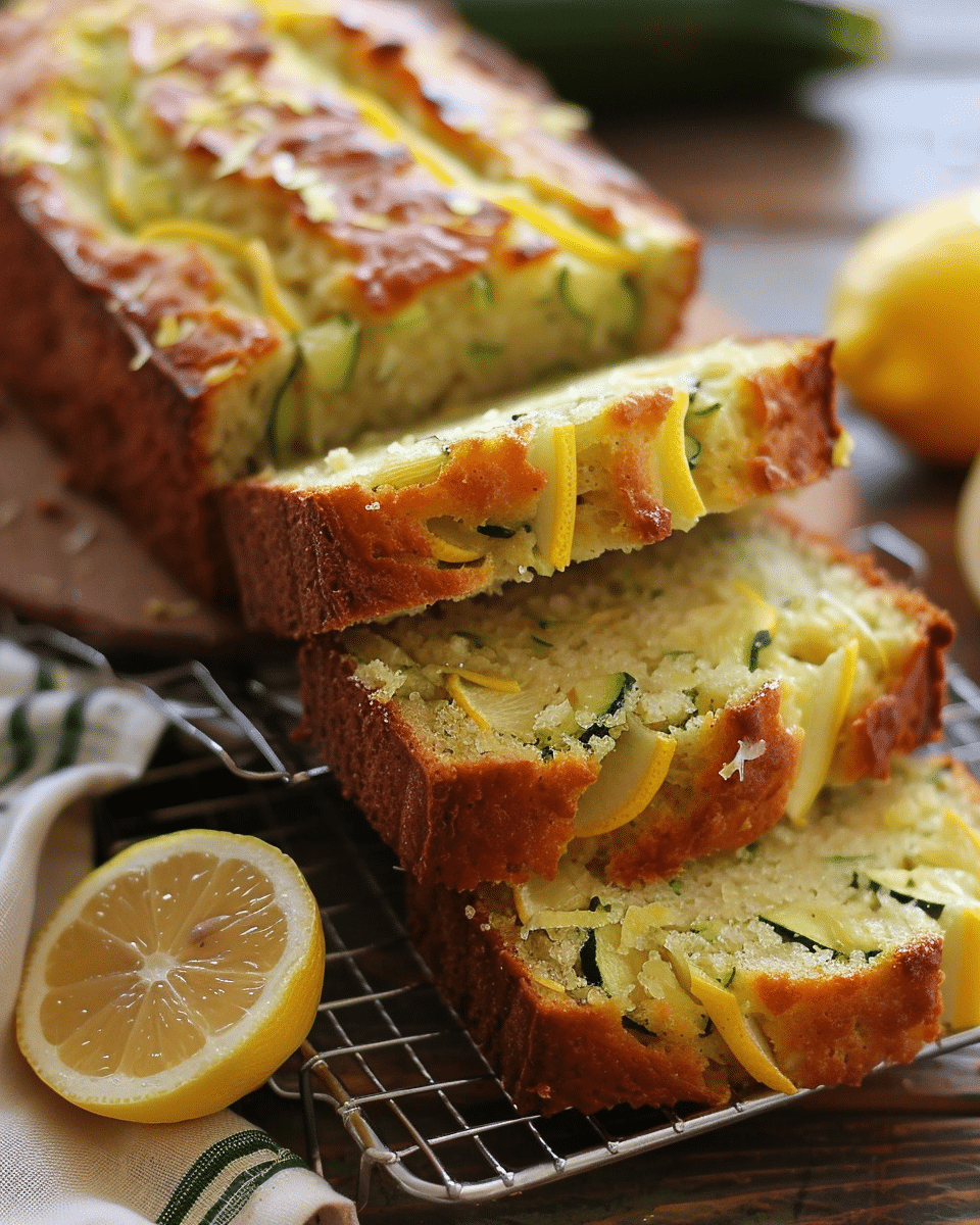 Lemon Zucchini Heaven Bread | Cooked By Lina
