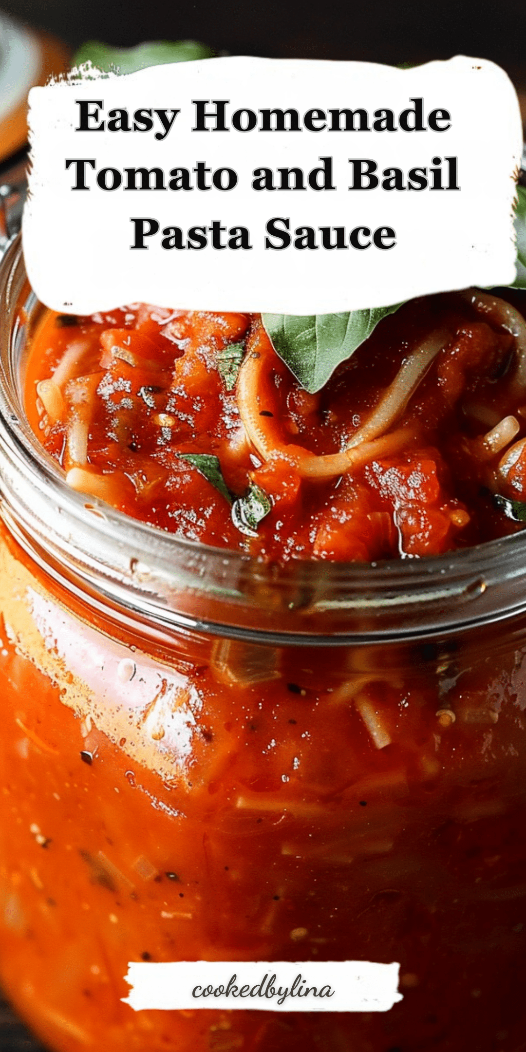 Homemade Tomato and Basil Spaghetti Sauce | Cooked By Lina