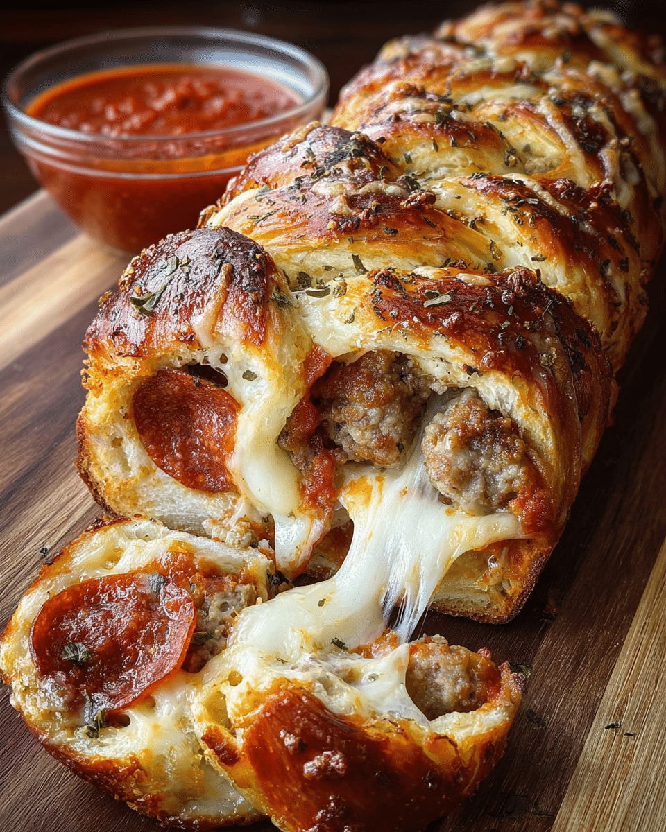 Meat Lovers Pizza Bread Recipe - Savory Family Favorite