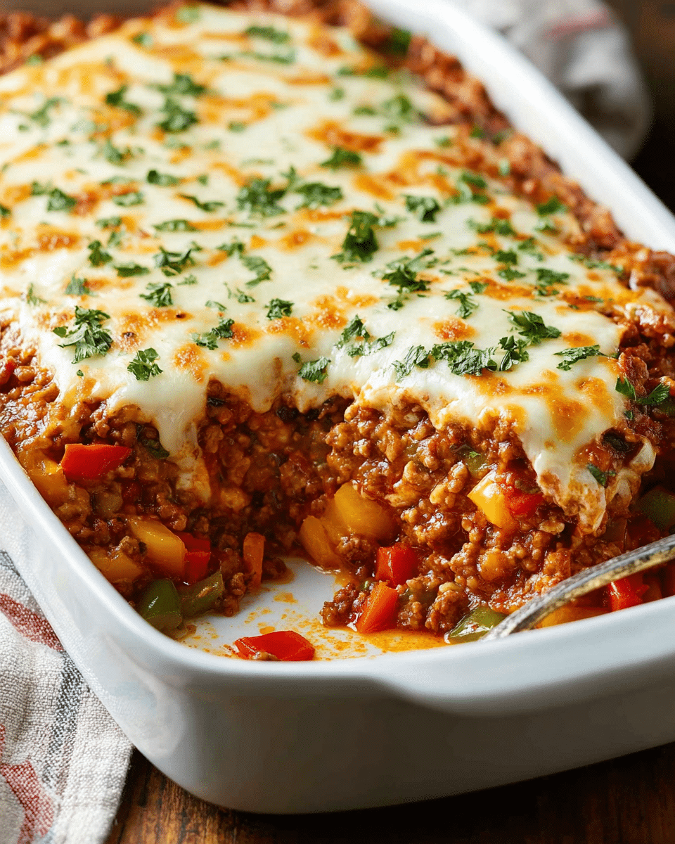 Stuffed Pepper Casserole Beef Recipe - Comfort in Every Bite