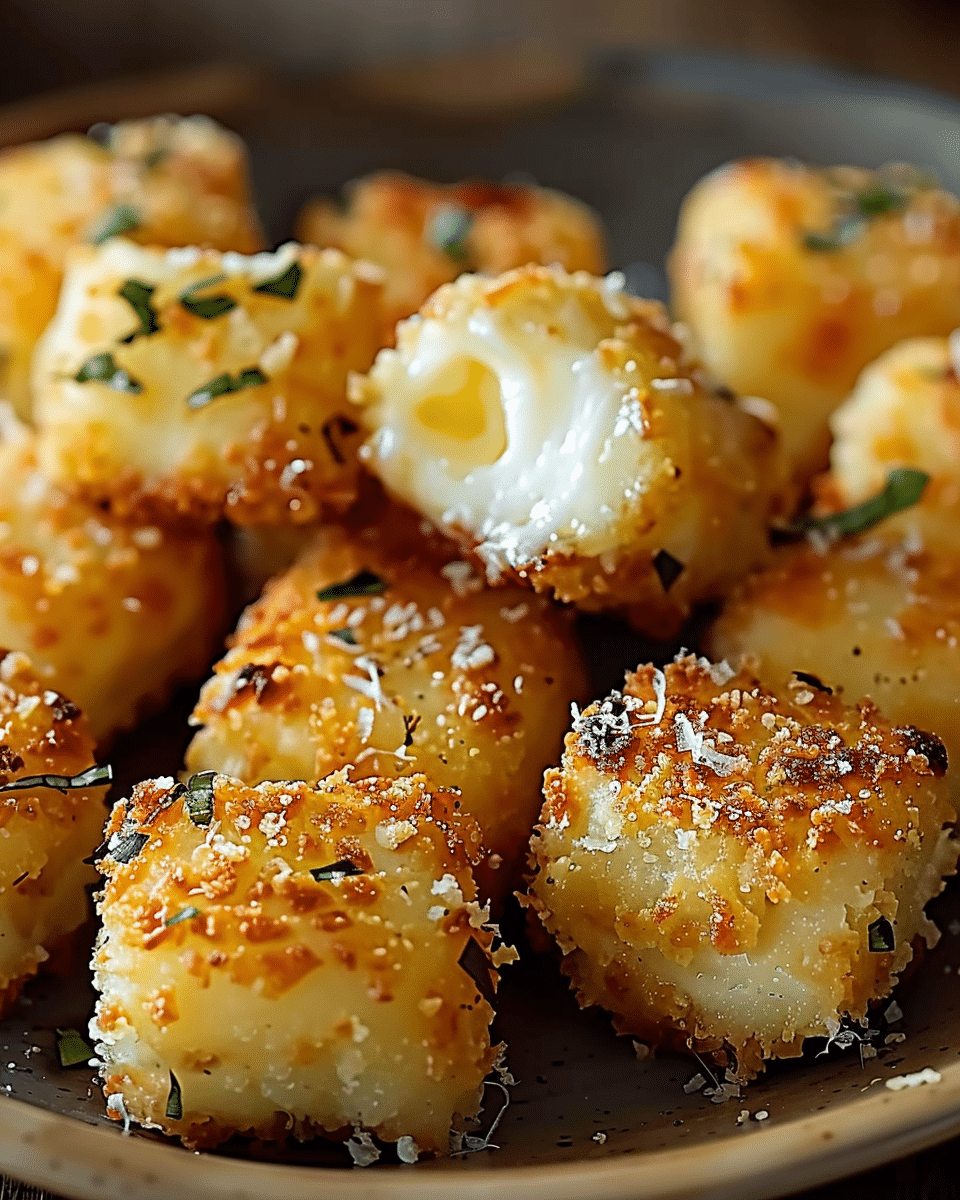 Cheesy Parmesan Mozzarella Bites | Cooked By Lina