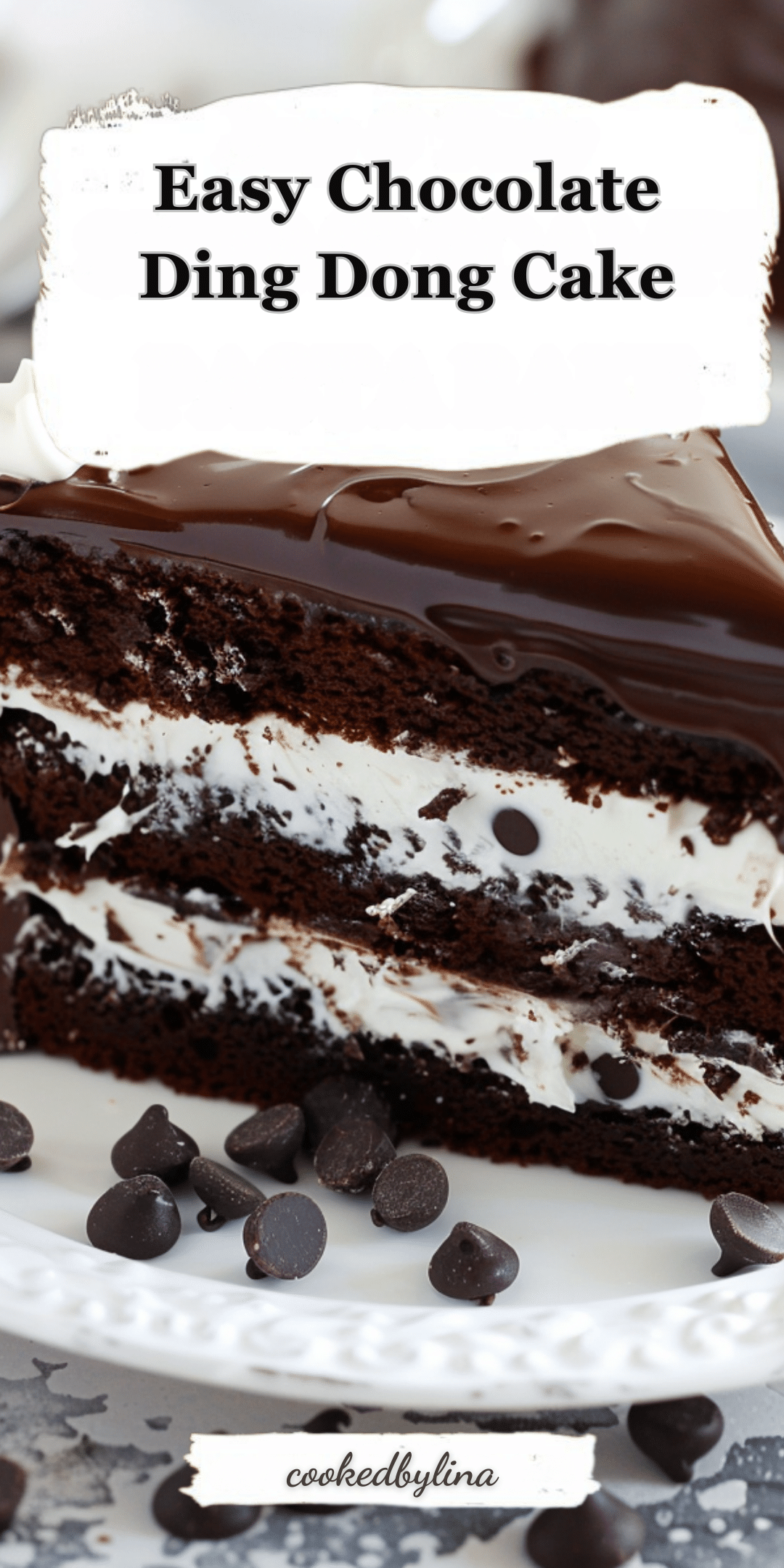 Chocolate Ding Dong Cake | Cooked By Lina