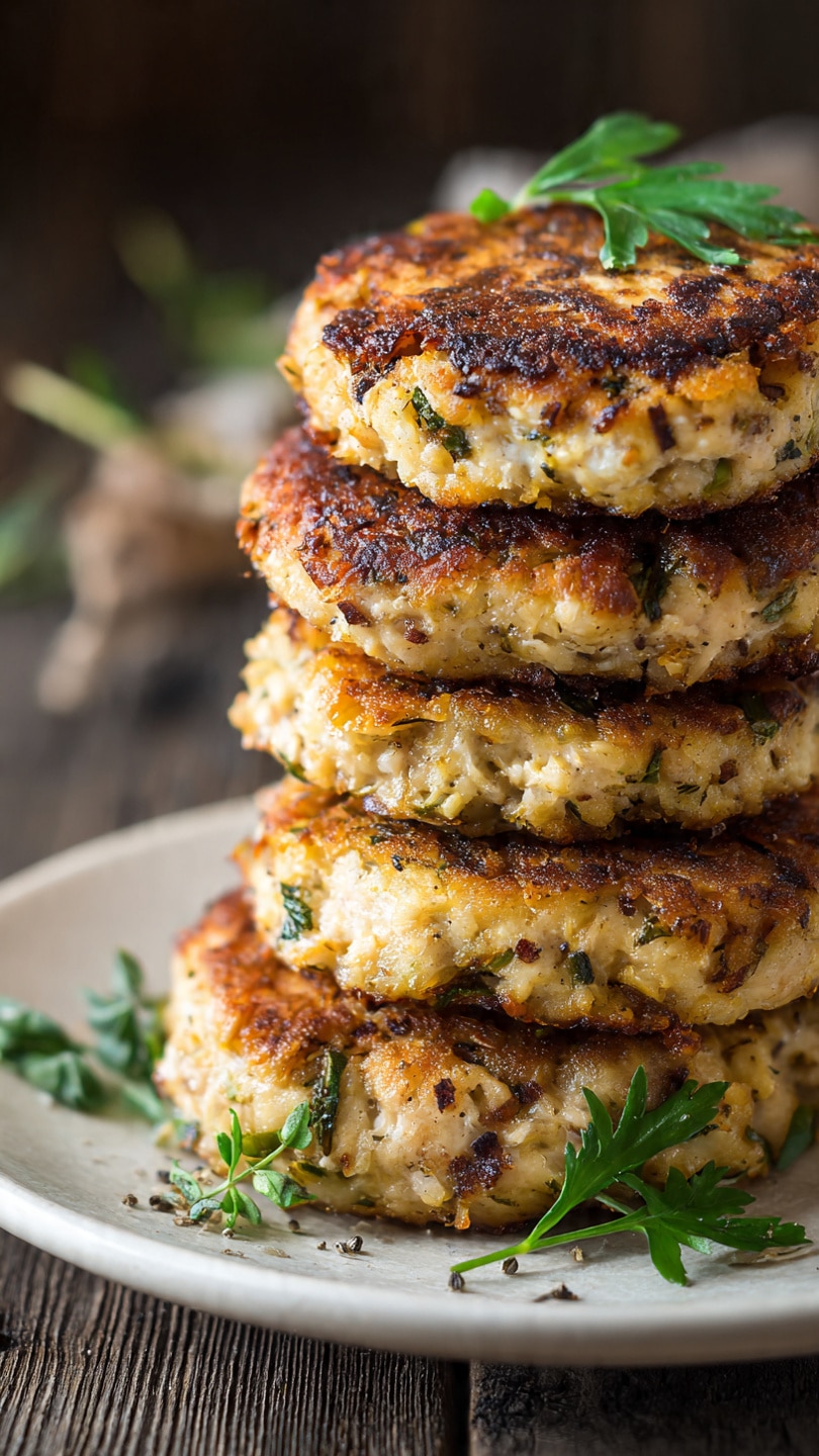 Irresistible Mediterranean Chicken Patties | Cooked By Lina