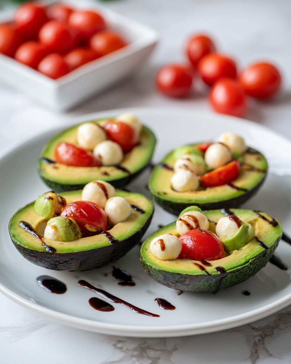 Caprese Avocado Boats: Fresh, Healthy, and Delicious Appetizer