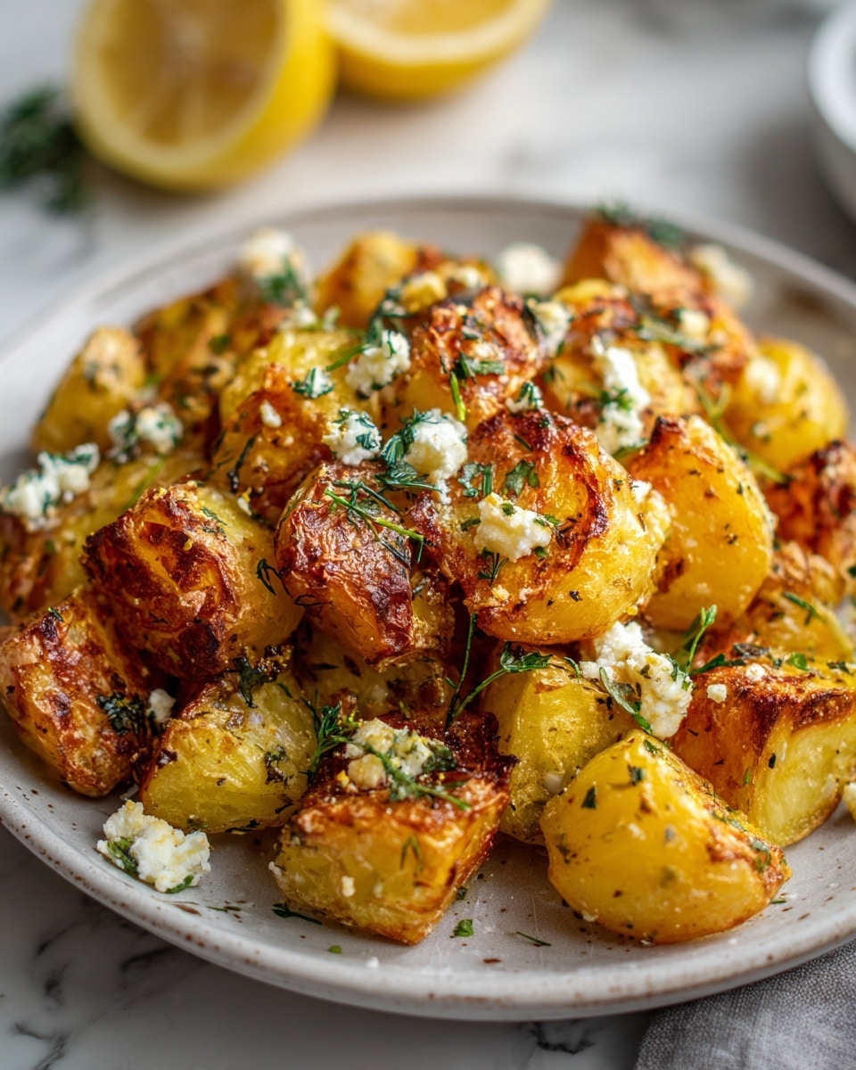 Baked Feta Potatoes - Delicious Mediterranean Comfort Food