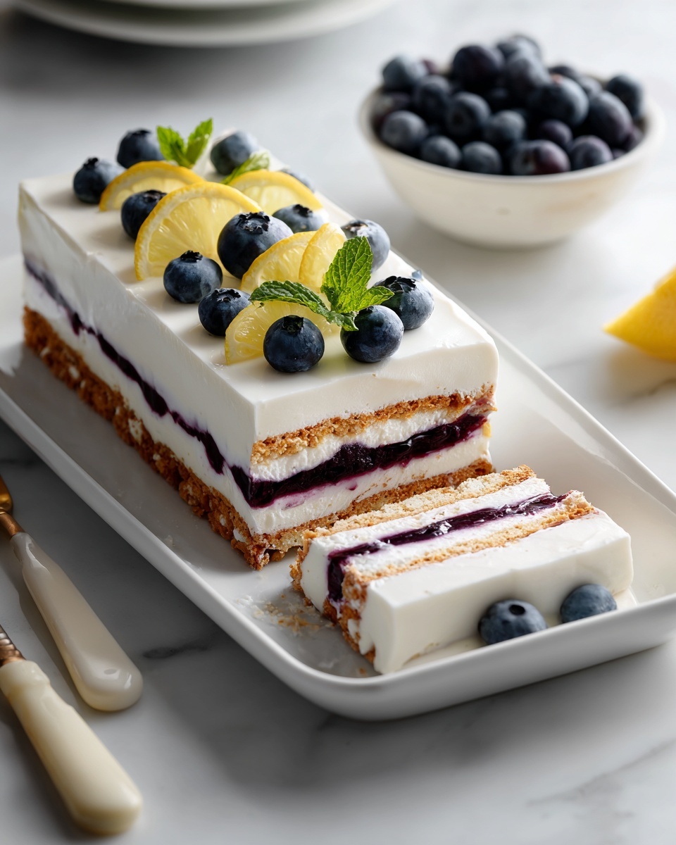 Blueberry Lemon Icebox Cake: Vibrant No-Bake Summer Dessert